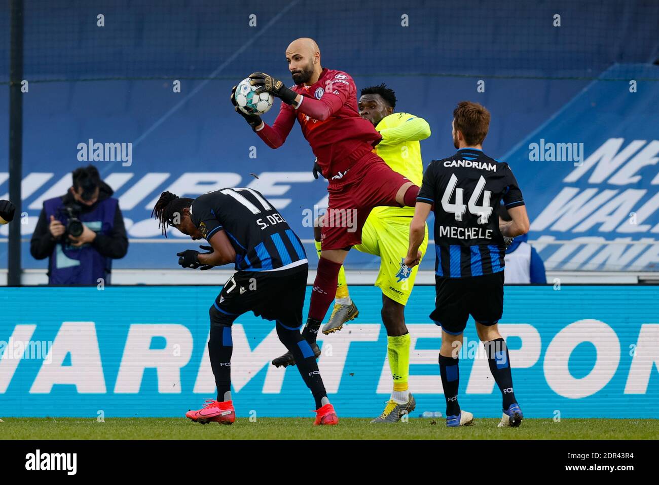 Gent's goalkeeper Sinan Bolat pictured in action during a soccer match ...