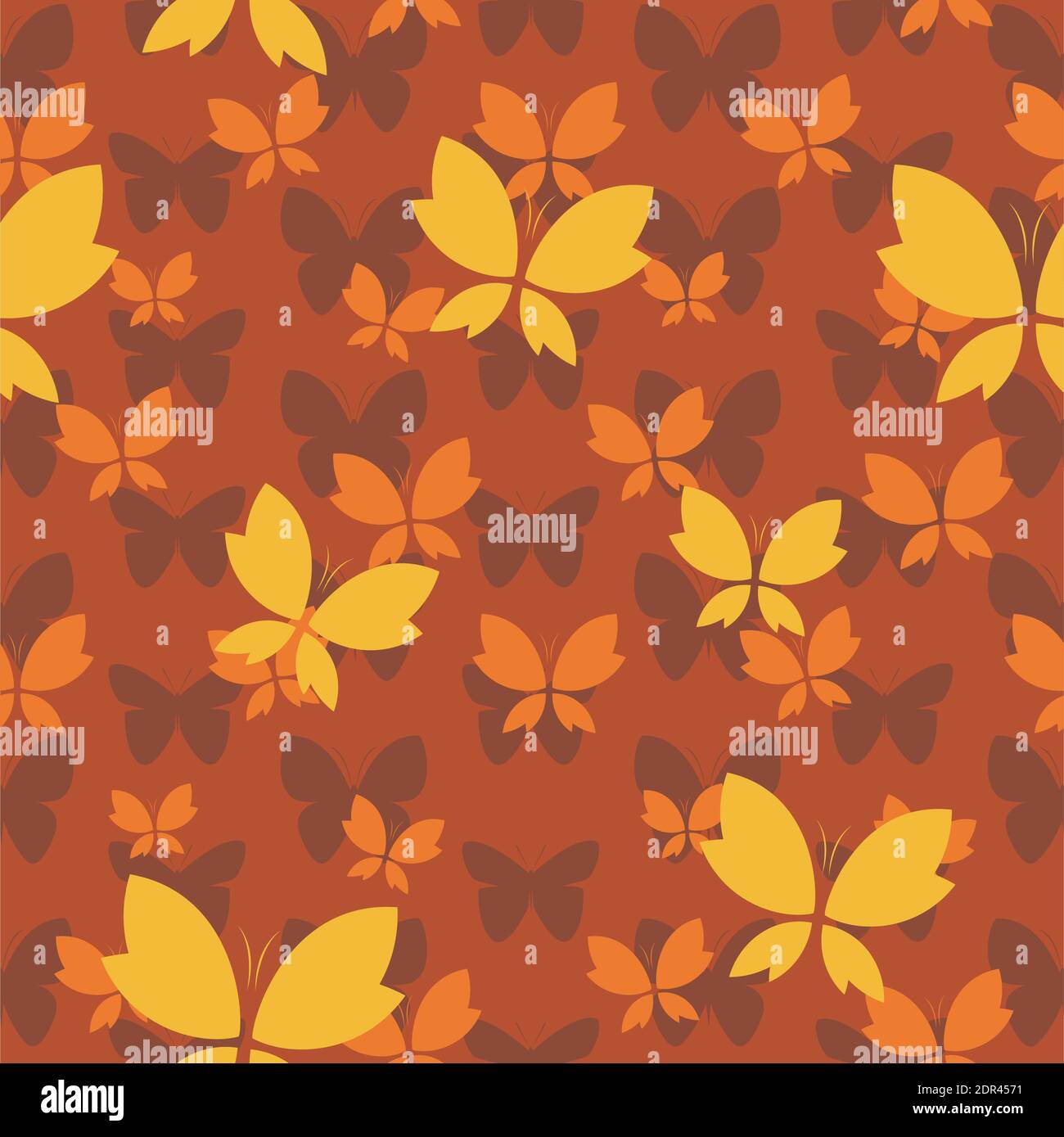 Brown colour butterfly Stock Vector Images - Alamy