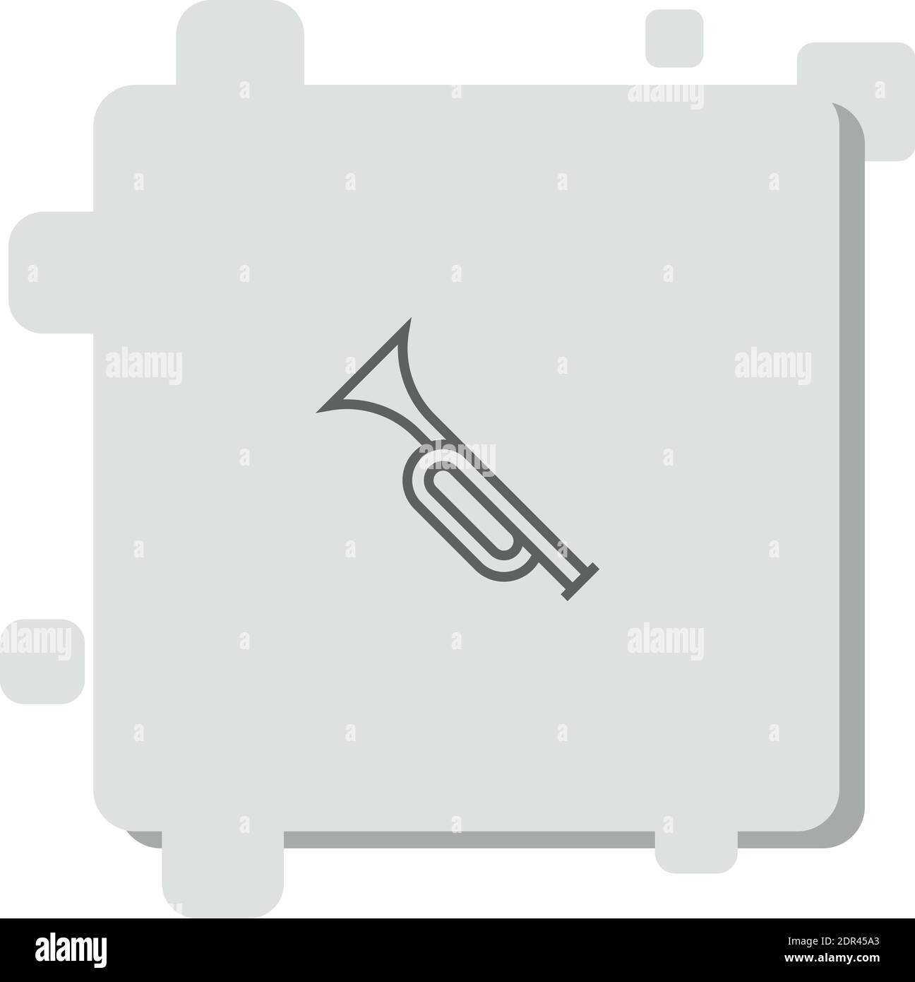 trumpet vector icon modern simple vector illustration Stock Vector ...