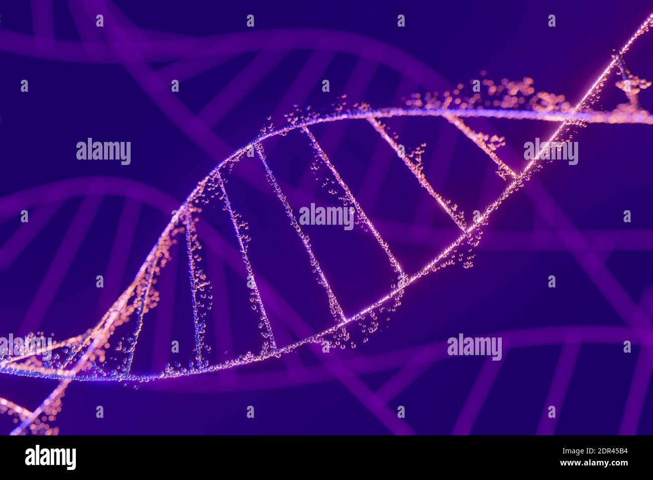 DNA complex spiral structure , medical, science, genetic biotechnology ...