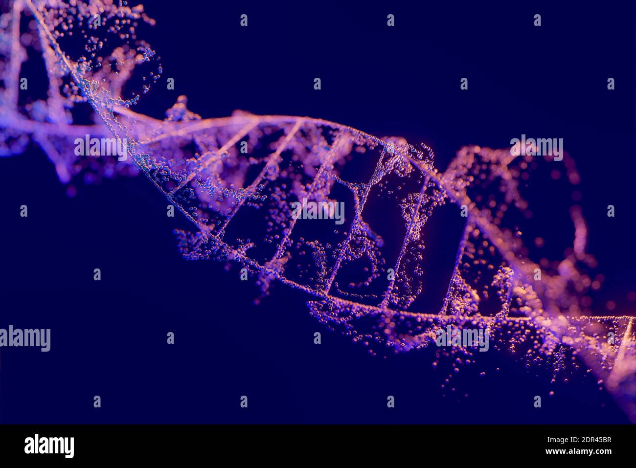 DNA complex spiral structure , medical, science, genetic biotechnology ...