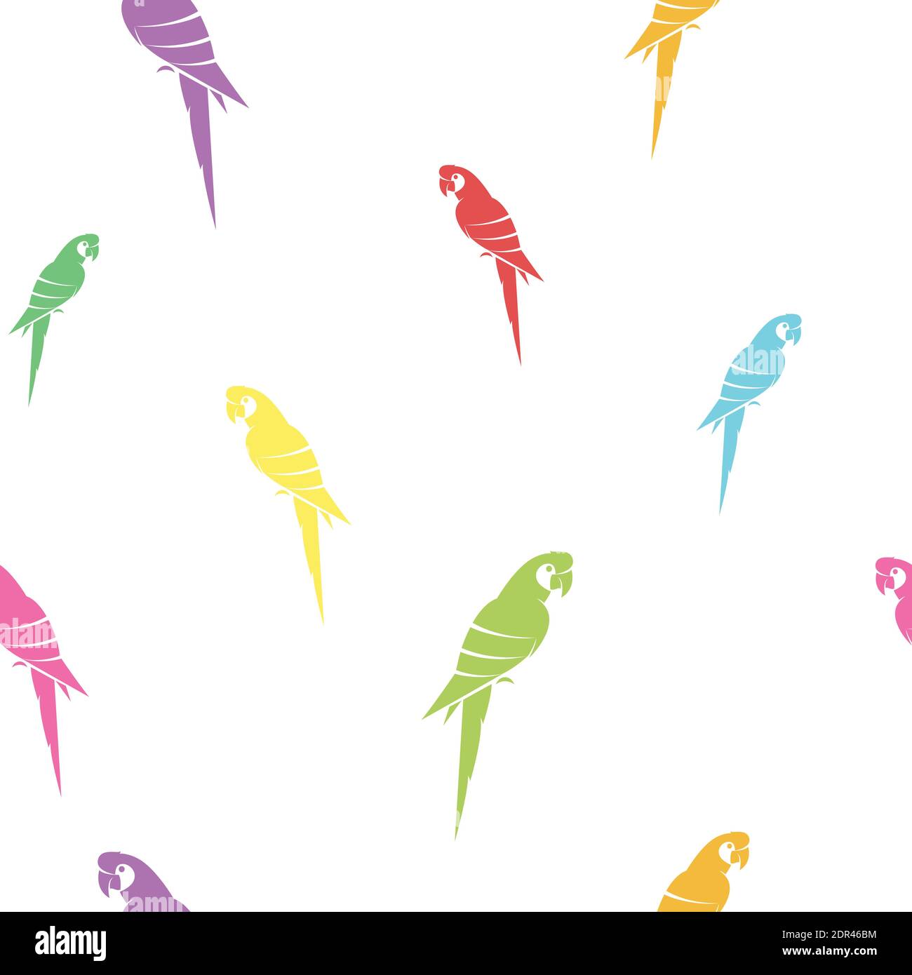 Parrot vector art background design for fabric and decor. Seamless ...