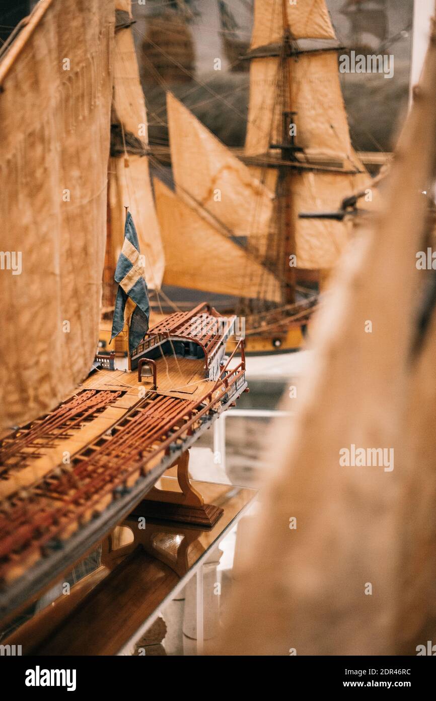 War ship model hi-res stock photography and images - Alamy