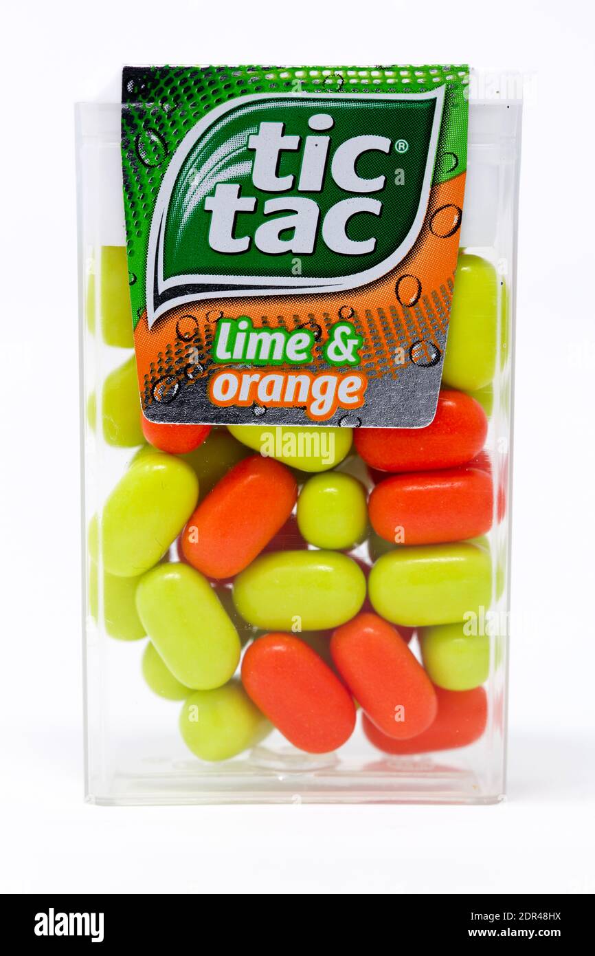 Orange lime tic tac hi-res stock photography and images - Alamy