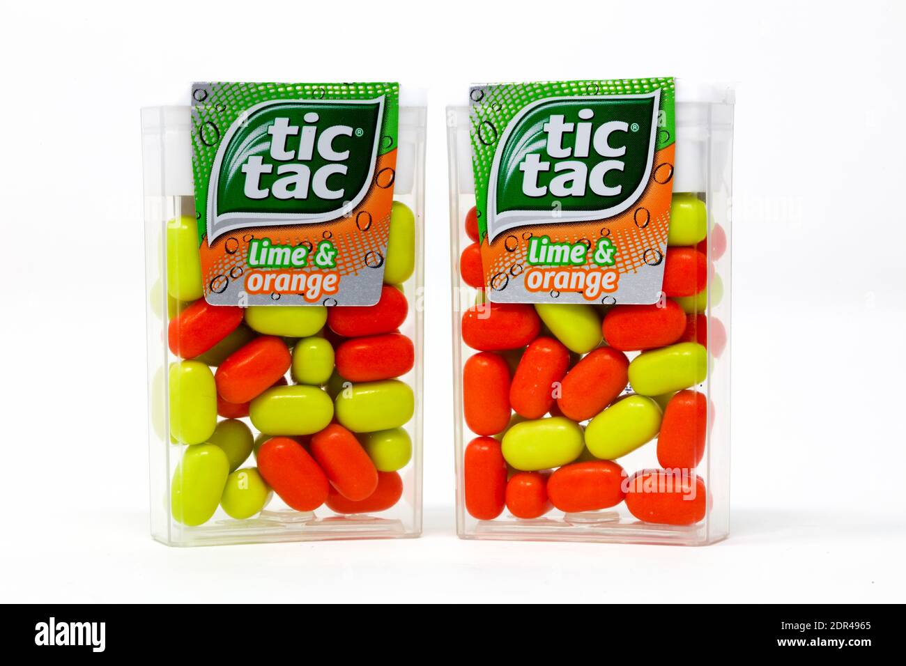 Tic Tac Lime & Orange Stock Photo - Alamy