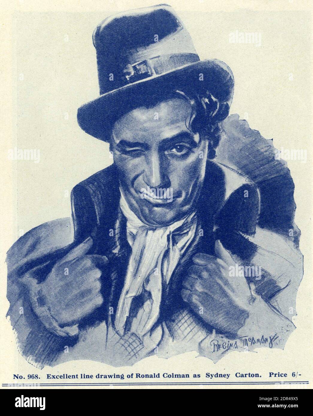 RONALD COLMAN as Sydney Carton in A TALE OF TWO CITIES 1935 director ...