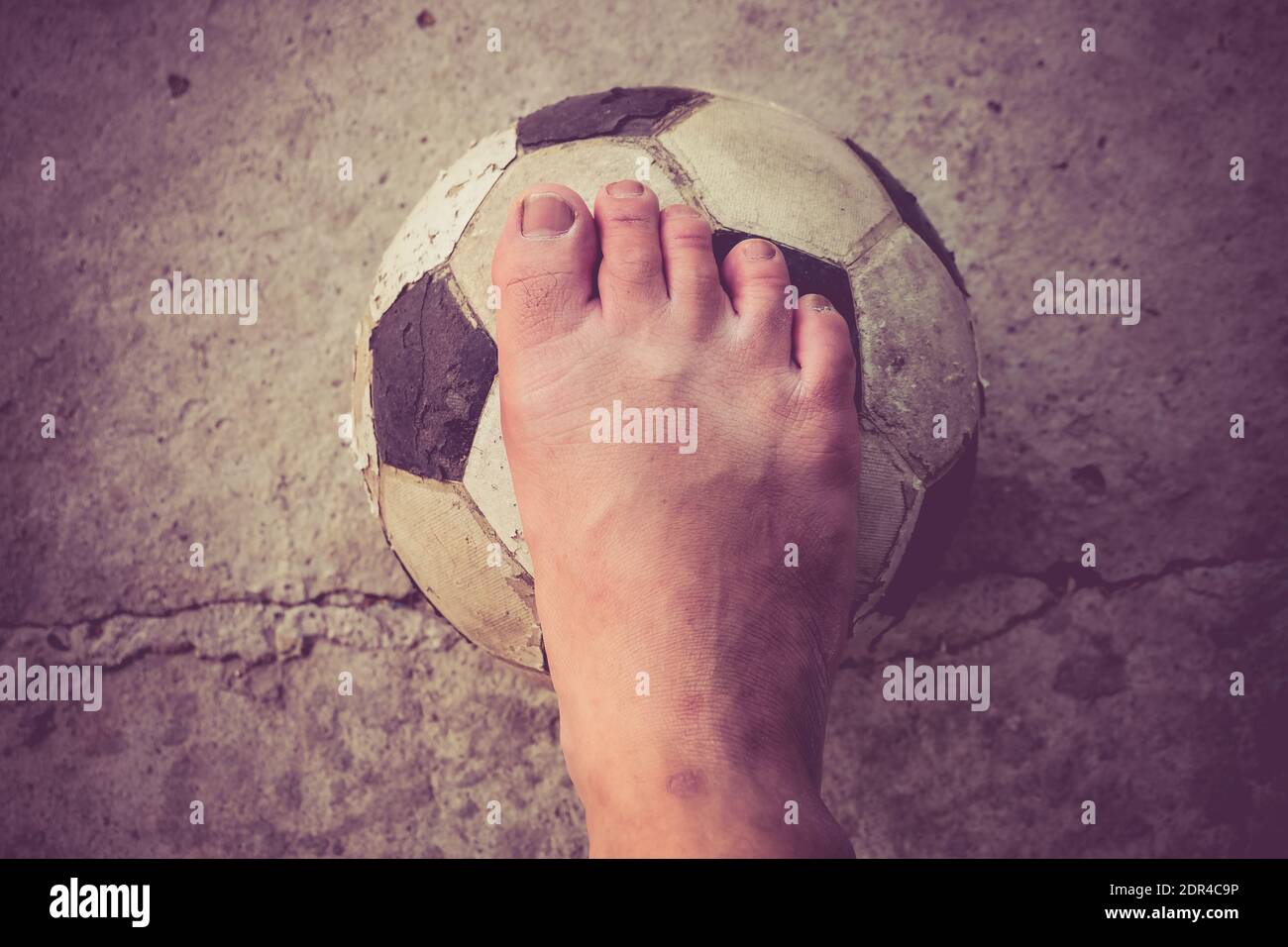 Barefoot Football High Resolution Stock Photography and Images - Alamy