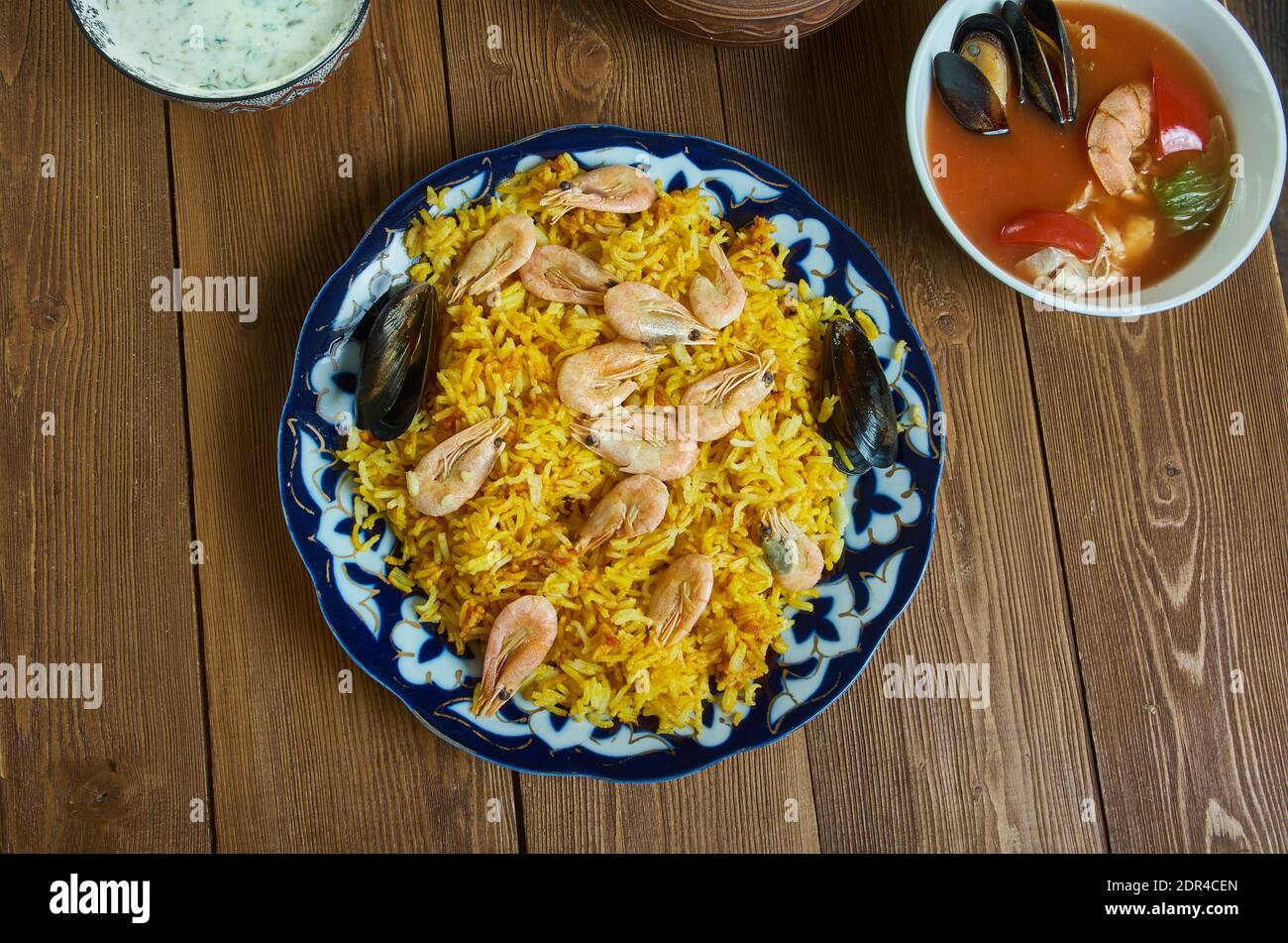 Meygoo polo - flavourful prawn rice dish from the south of Iran Stock ...