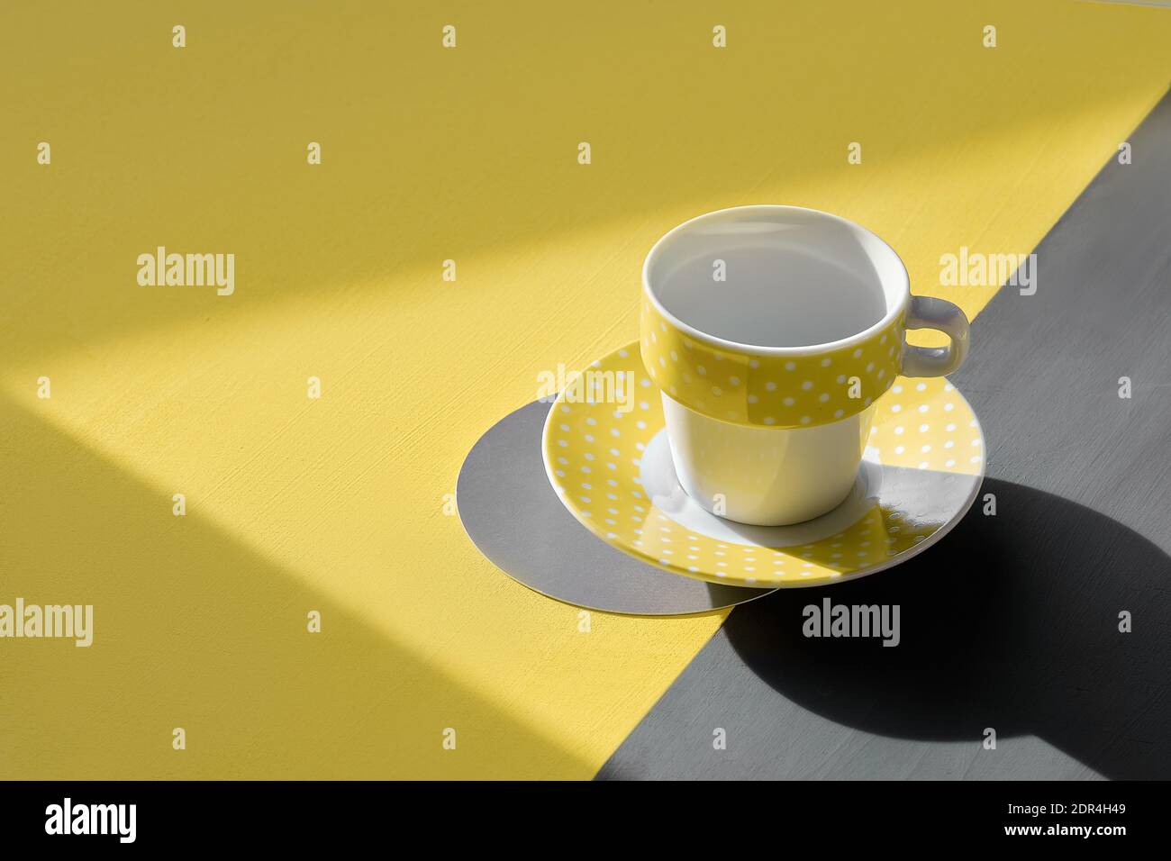 Illuminating Yellow and Ultimate Gray, colors of the year 2021. Yellow ...