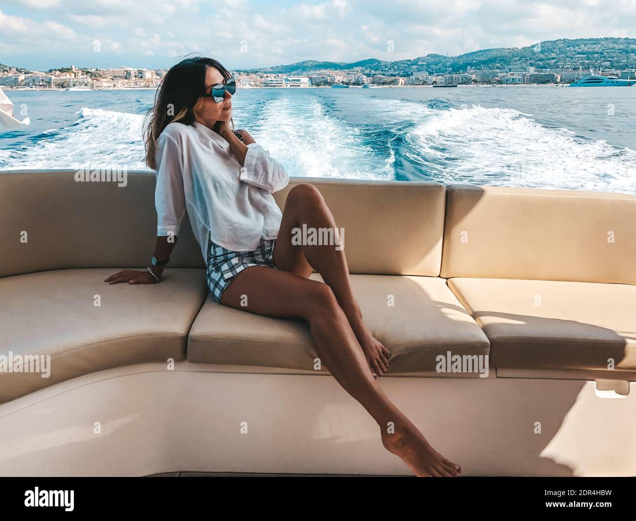 Cannes beach women hi-res stock photography and images - Alamy