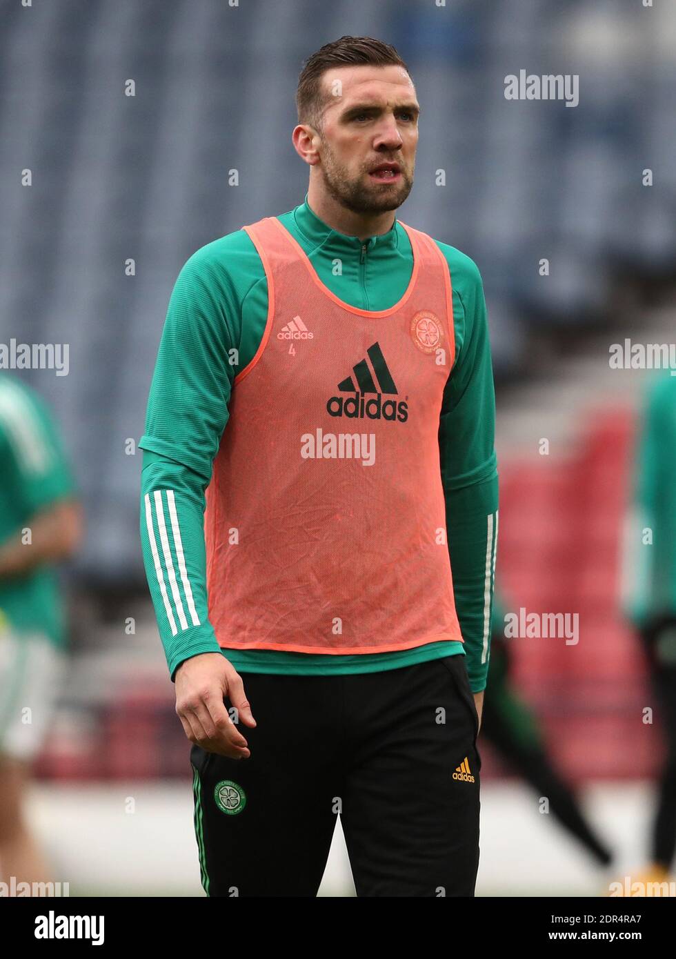 Celtic's Shane Duffy warms up before the Scottish League Cup Final at ...