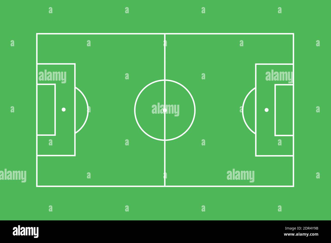 Football pitch and soccer field - playground for playing sport. Vector ...