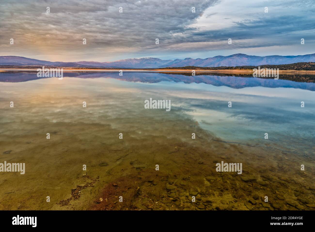 A mesmerizing view of the Gabriel y Galan reservoir in Caceres, Spain ...