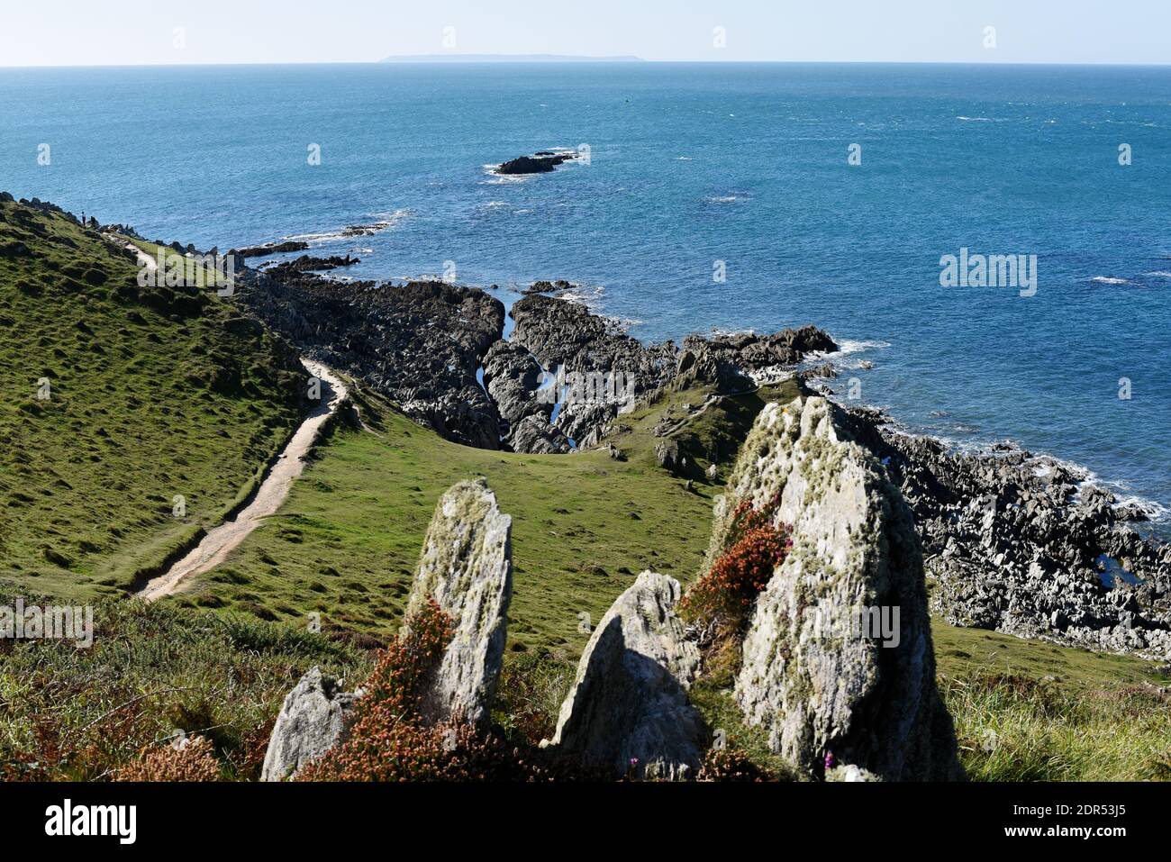 Approaching Morte Point, Morthoe, North Devon, England Stock Photo - Alamy