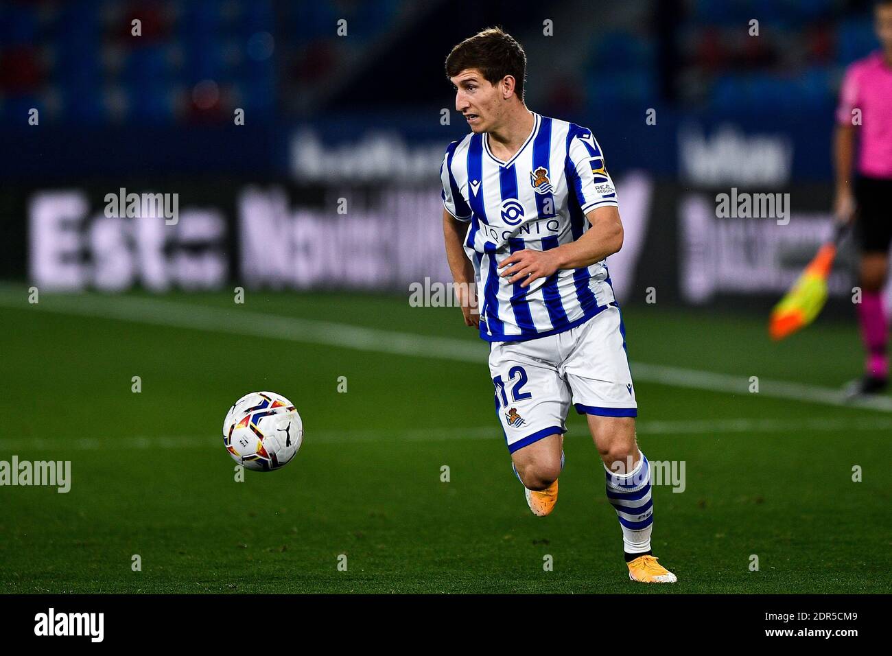 VALENCIA, SPAIN - DECEMBER 19: Aihen Munoz of Real Sociedad during the ...