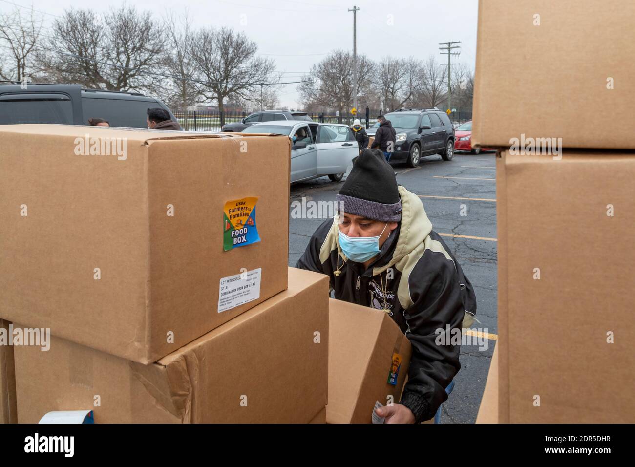 Detroit, Michigan, USA. 19th Dec, 2020. At St. Hedwig Catholic Church ...