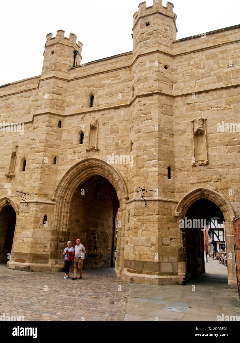 14th century Exchequer Gate, Lincoln , England Stock Photo - Alamy