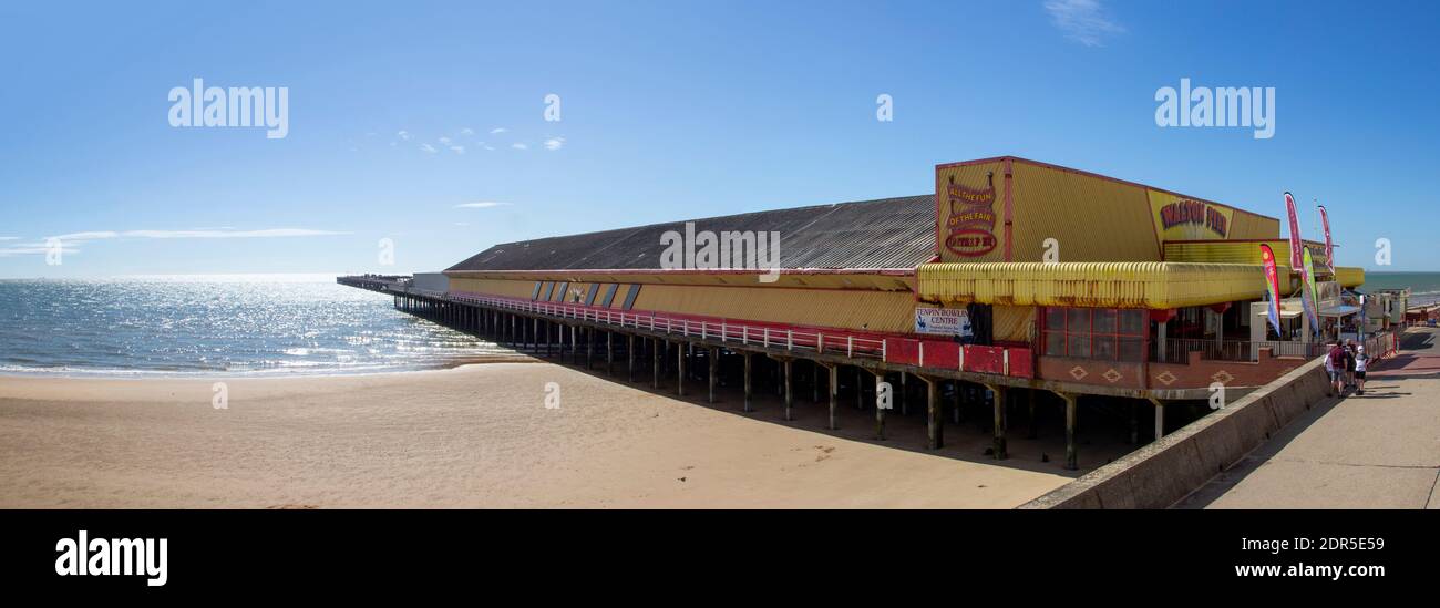 WALTON ON THE NAZE, ESSEX, UK, July 17, 2020. The pier at Walton-on-the ...