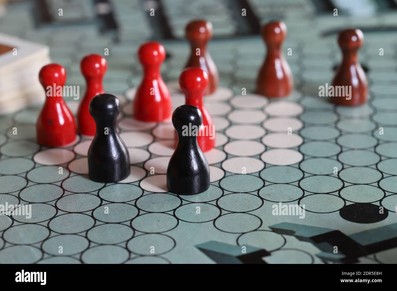 UK - Escape from Colditz board game from the 1970s. Red and black ...