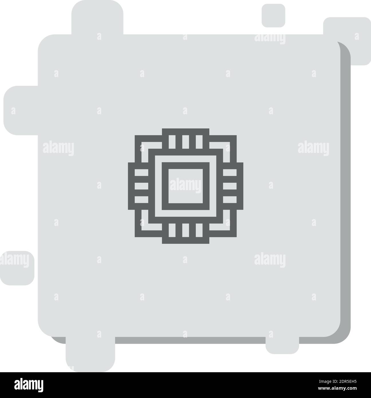 cpu vector icon modern simple vector illustration Stock Vector Image ...