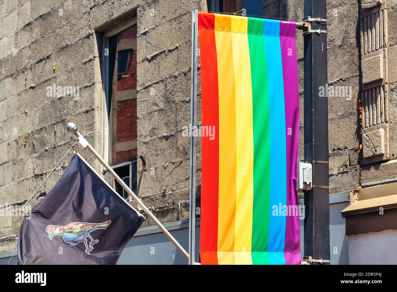 Montreal quebec flag gay hi-res stock photography and images - Alamy