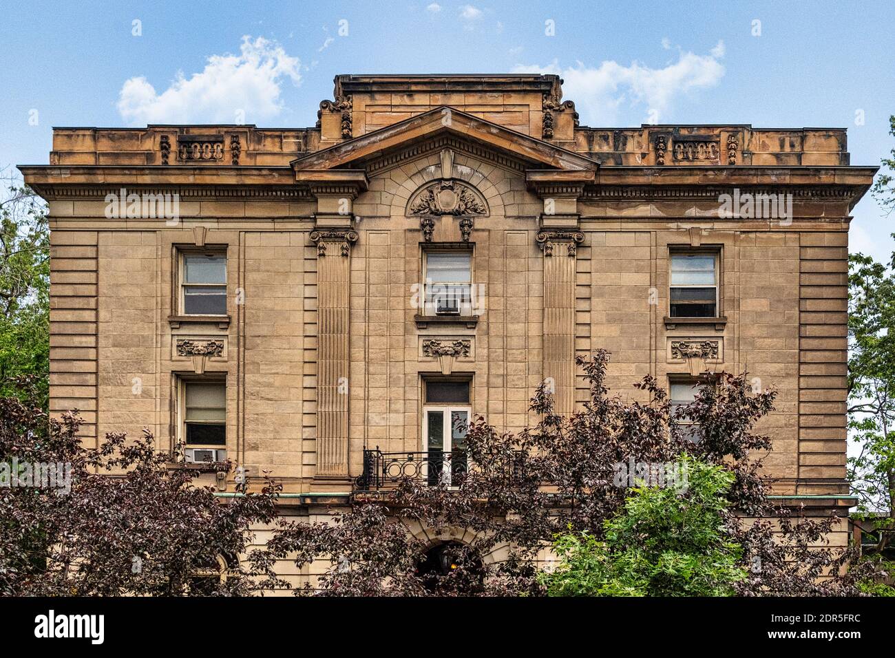 Old architecture in generic buildings of Old Montreal, Quebec, Canada ...