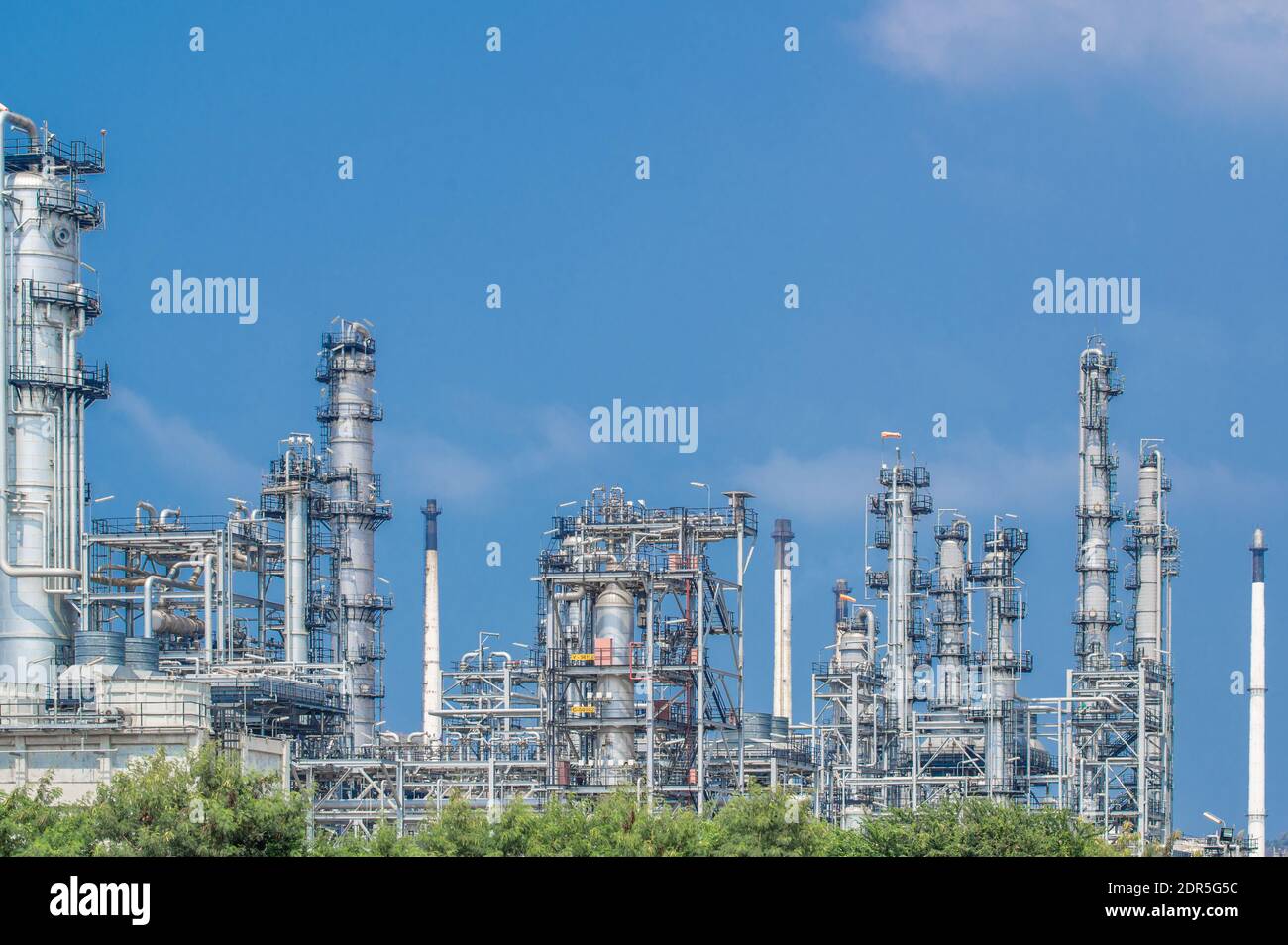 Industrial zone,The equipment of oil refining,Close-up of industrial ...