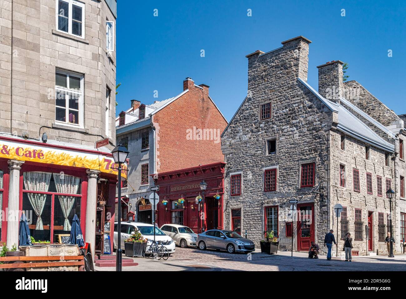 Old buildings in Old Montreal, Canada Stock Photo - Alamy