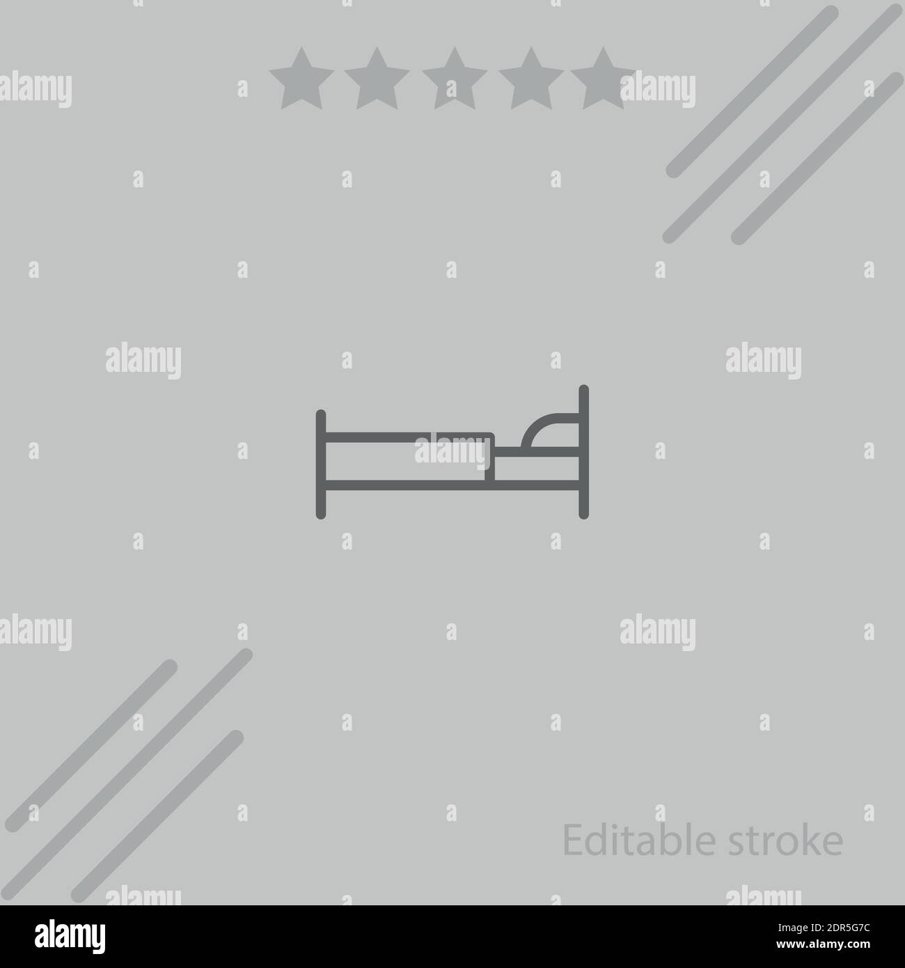 bed vector icon modern simple vector illustration Stock Vector Image ...