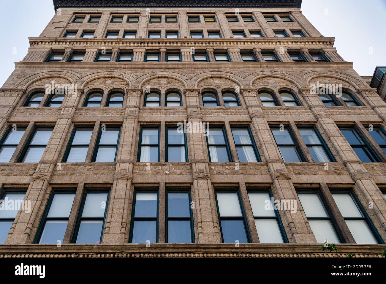 Old architecture in generic buildings of Old Montreal, Quebec, Canada ...