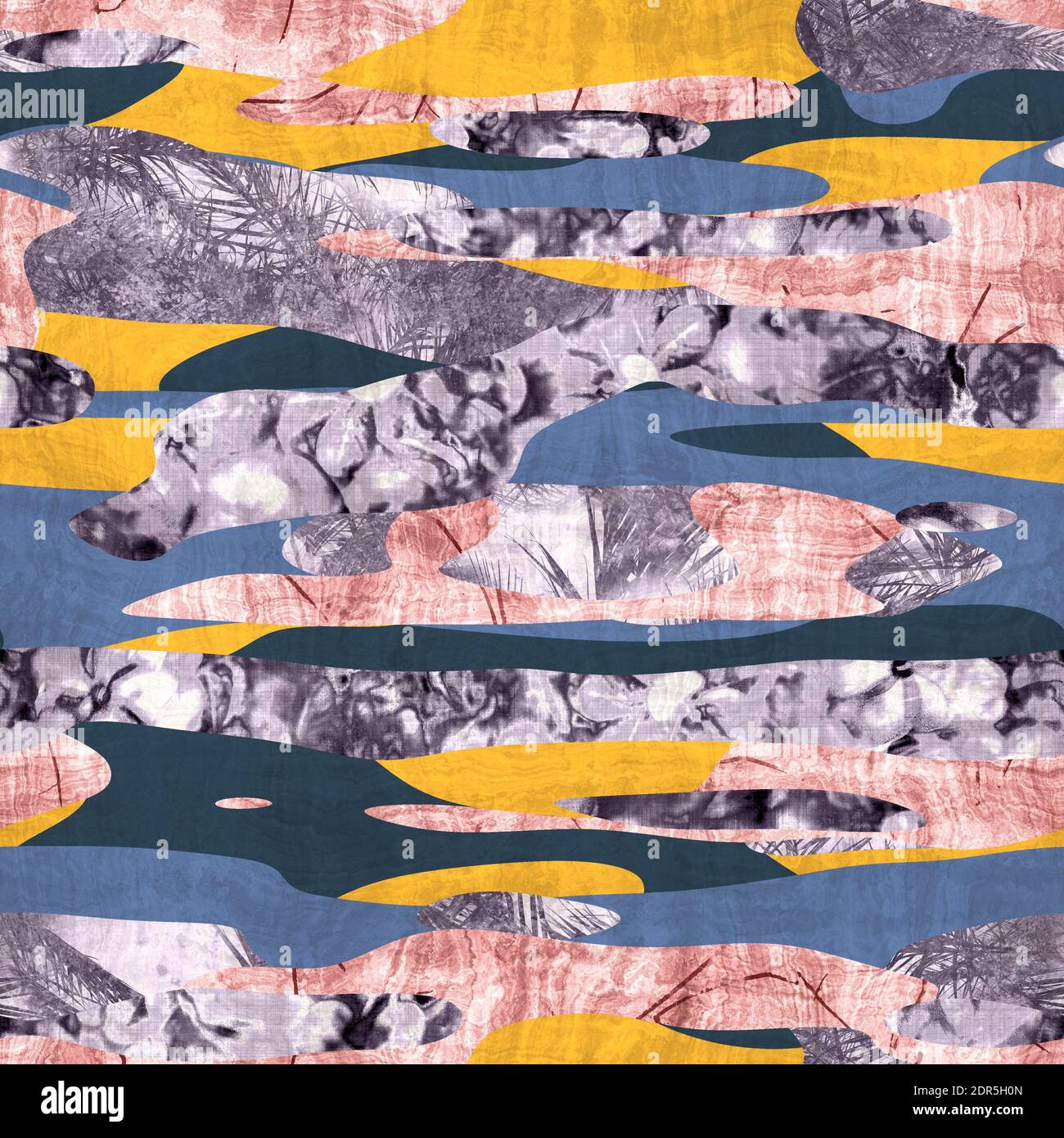 Seamless collage in camo shapes vivid montage Stock Photo - Alamy