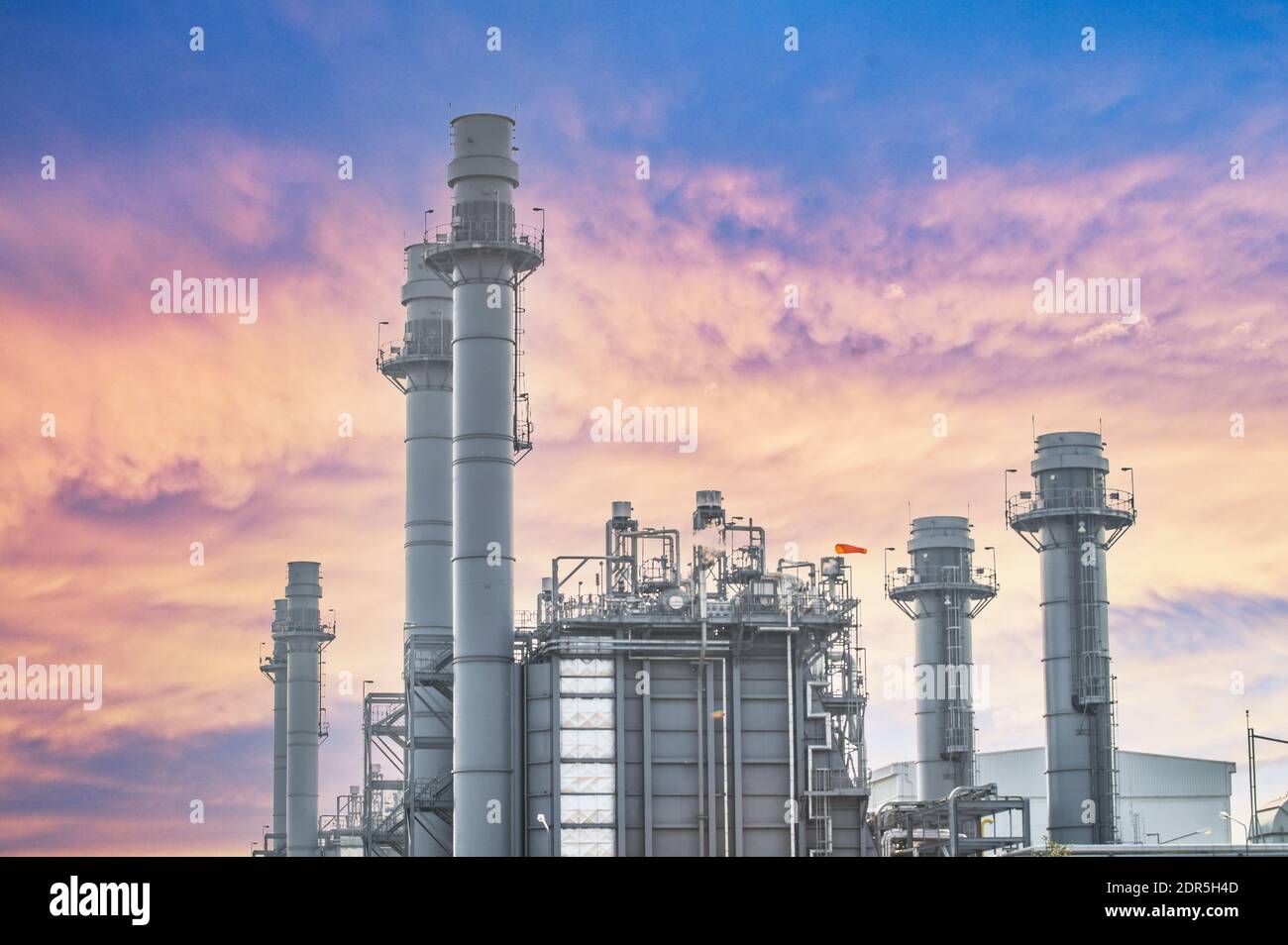 Industrial zone,The equipment of oil refining,Close-up of industrial ...