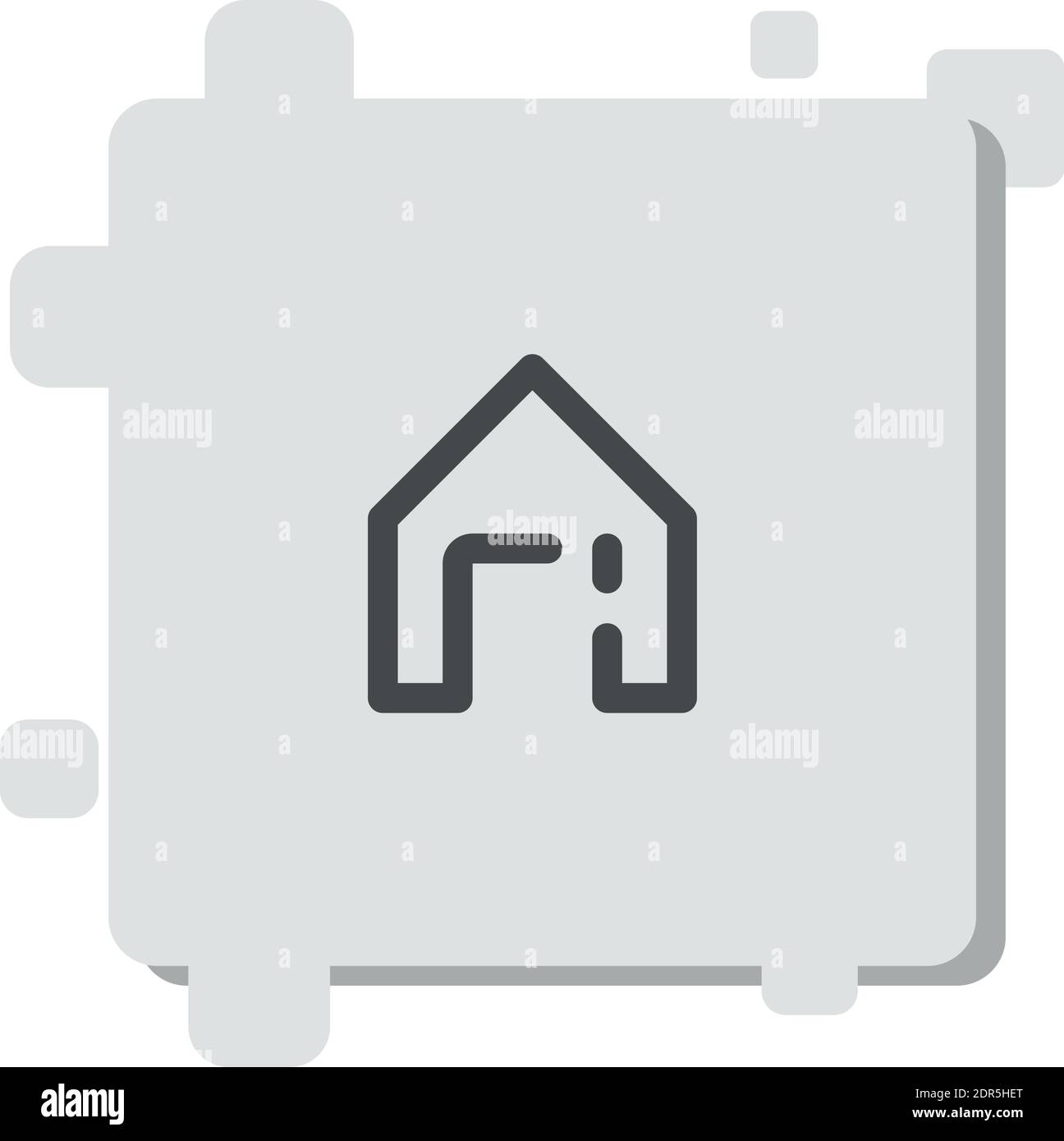 home vector icon modern simple vector illustration Stock Vector Image ...