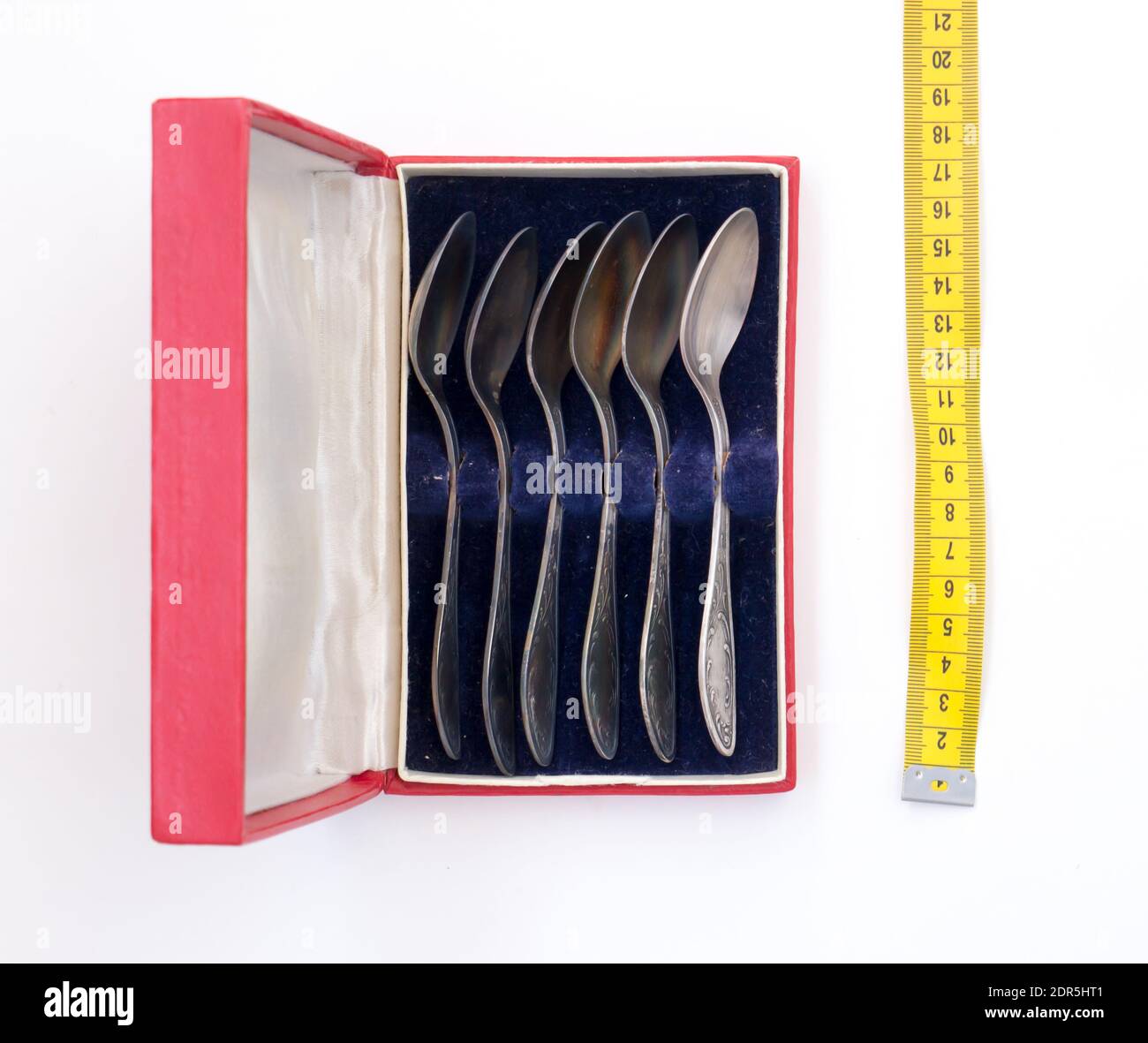 The cupronickel spoon object Stock Photo - Alamy