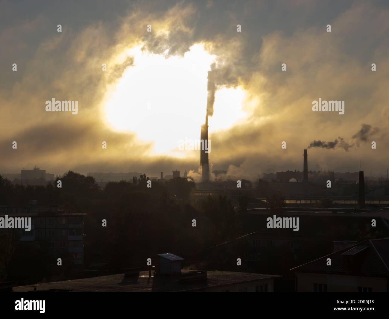 Facade building metal chimneys hi-res stock photography and images - Alamy