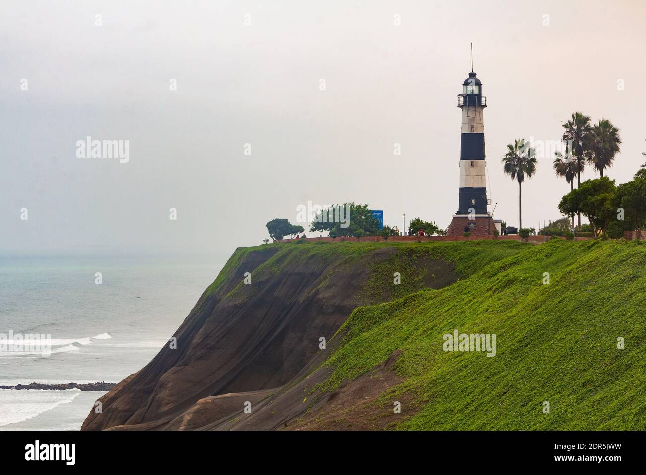 La Marina Lighthouse, an active lighthouse set on high cliffs above the ...