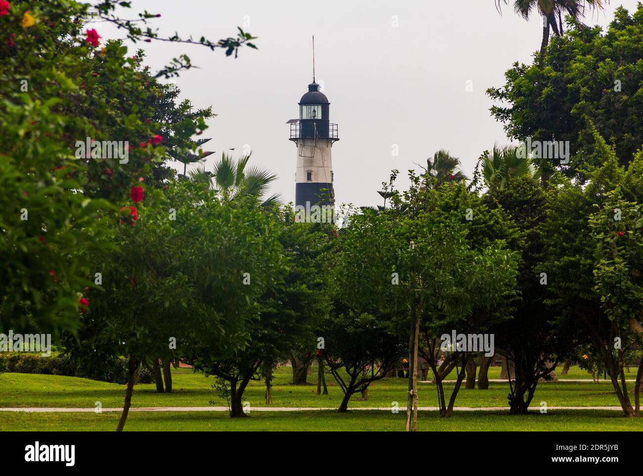 La Marina Lighthouse, an active lighthouse set on high cliffs above the ...