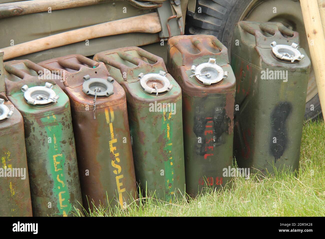 Vintage petrol cans hi-res stock photography and images - Alamy
