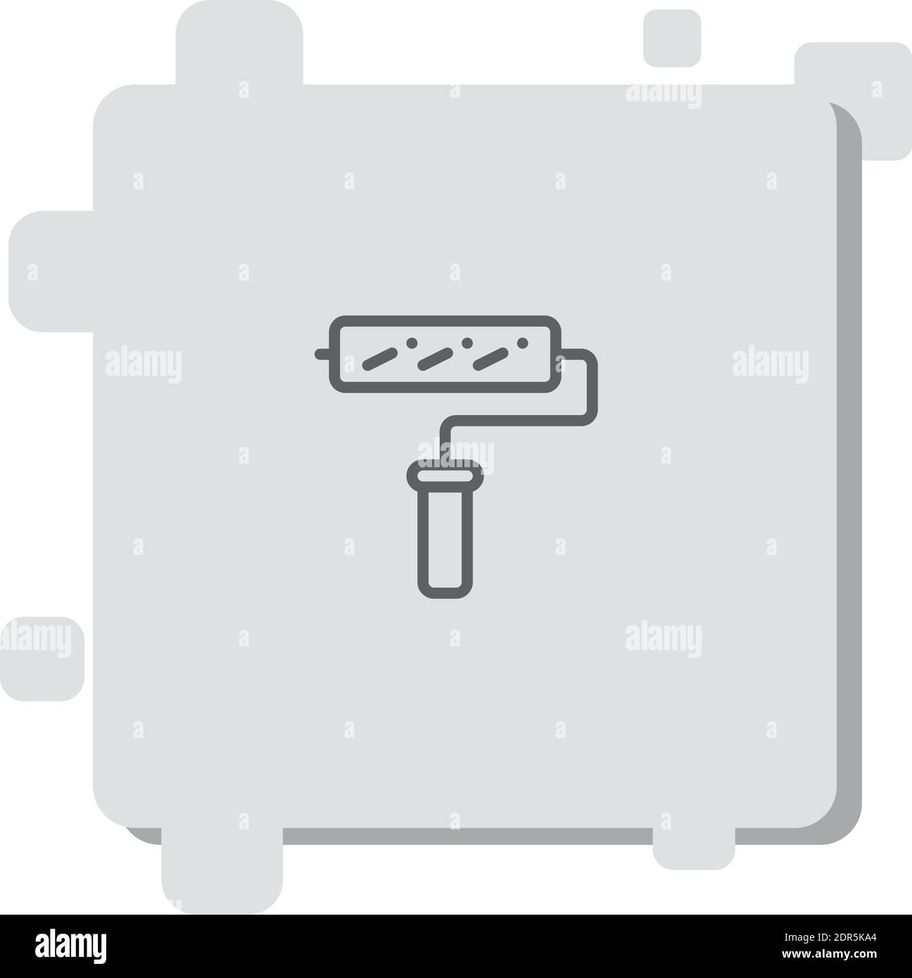 paint roller vector icon modern simple vector illustration Stock Vector ...