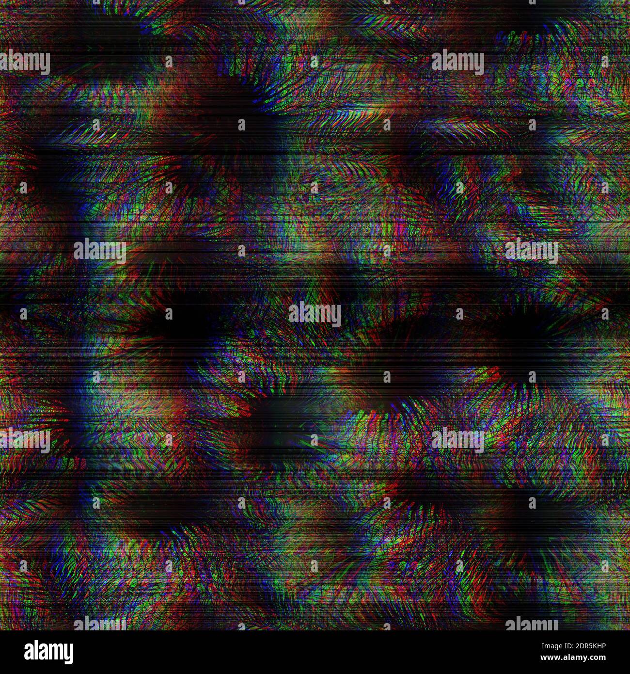 Seamless techno glitch tropical RGB computer noise Stock Photo - Alamy