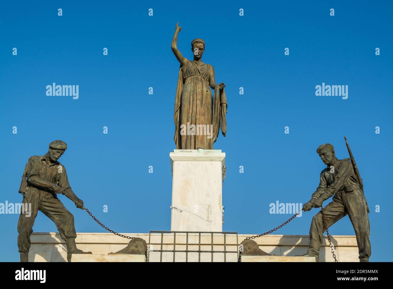 Statue of The Liberty Monument in Nicosia, erected in 1973 to honor the ...