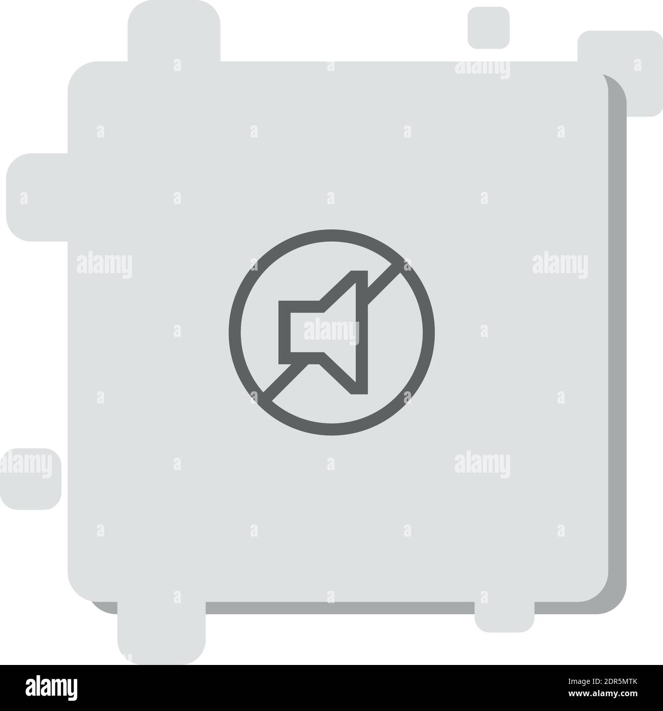 no shouting vector icon modern simple vector illustration Stock Vector ...