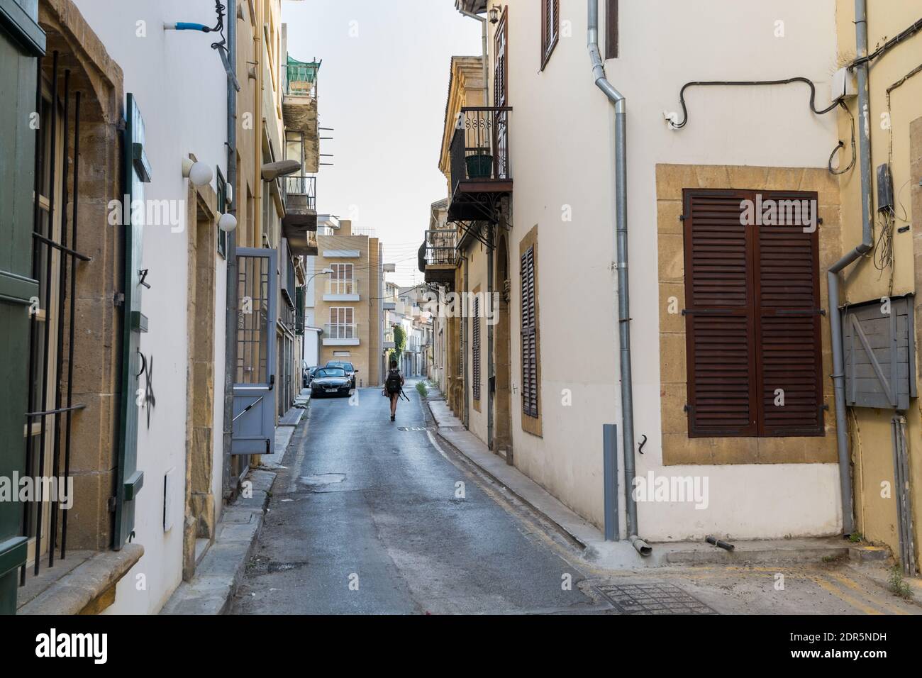 A street view with modern buildings in Nicosia, Cyprus Stock Photo - Alamy