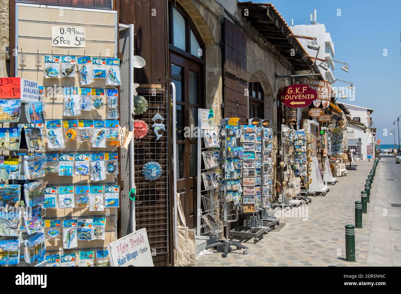 Gifts shop street view in Larnaca City of Cyprus Stock Photo - Alamy