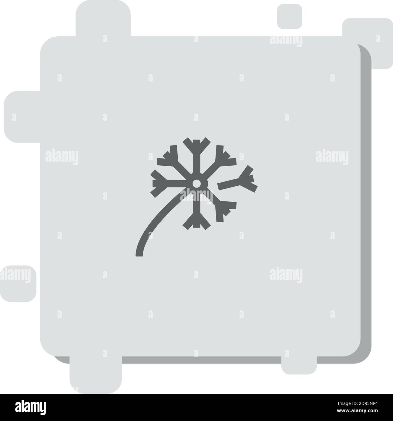 dandelion vector icon modern simple vector illustration Stock Vector ...