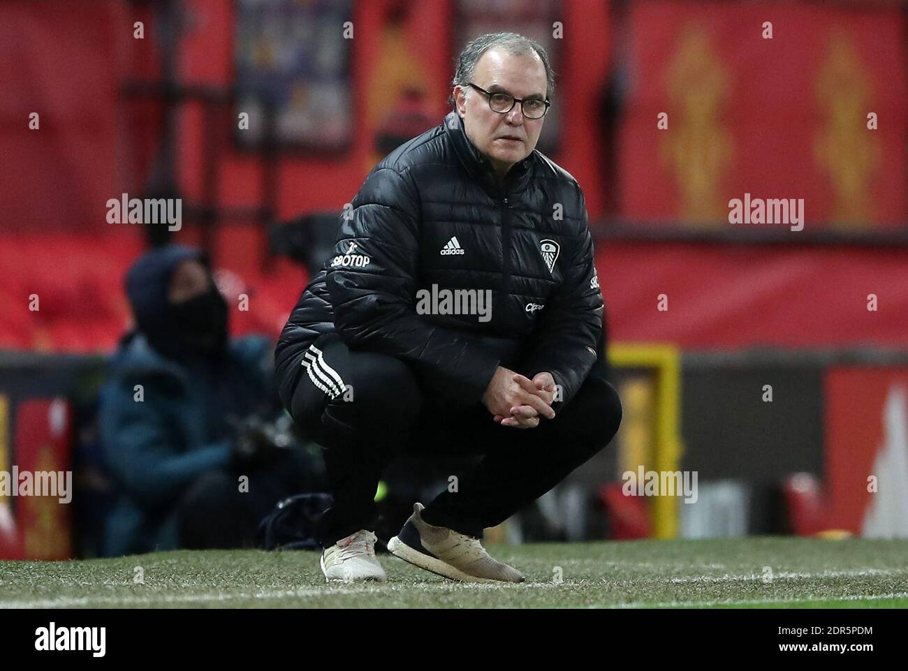 Leeds United manager Marcelo Bielsa looks on during the Premier League ...