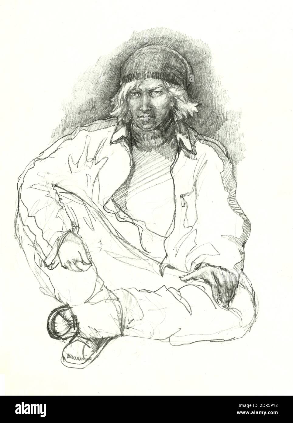 hip hop gangster drawing Stock Photo - Alamy