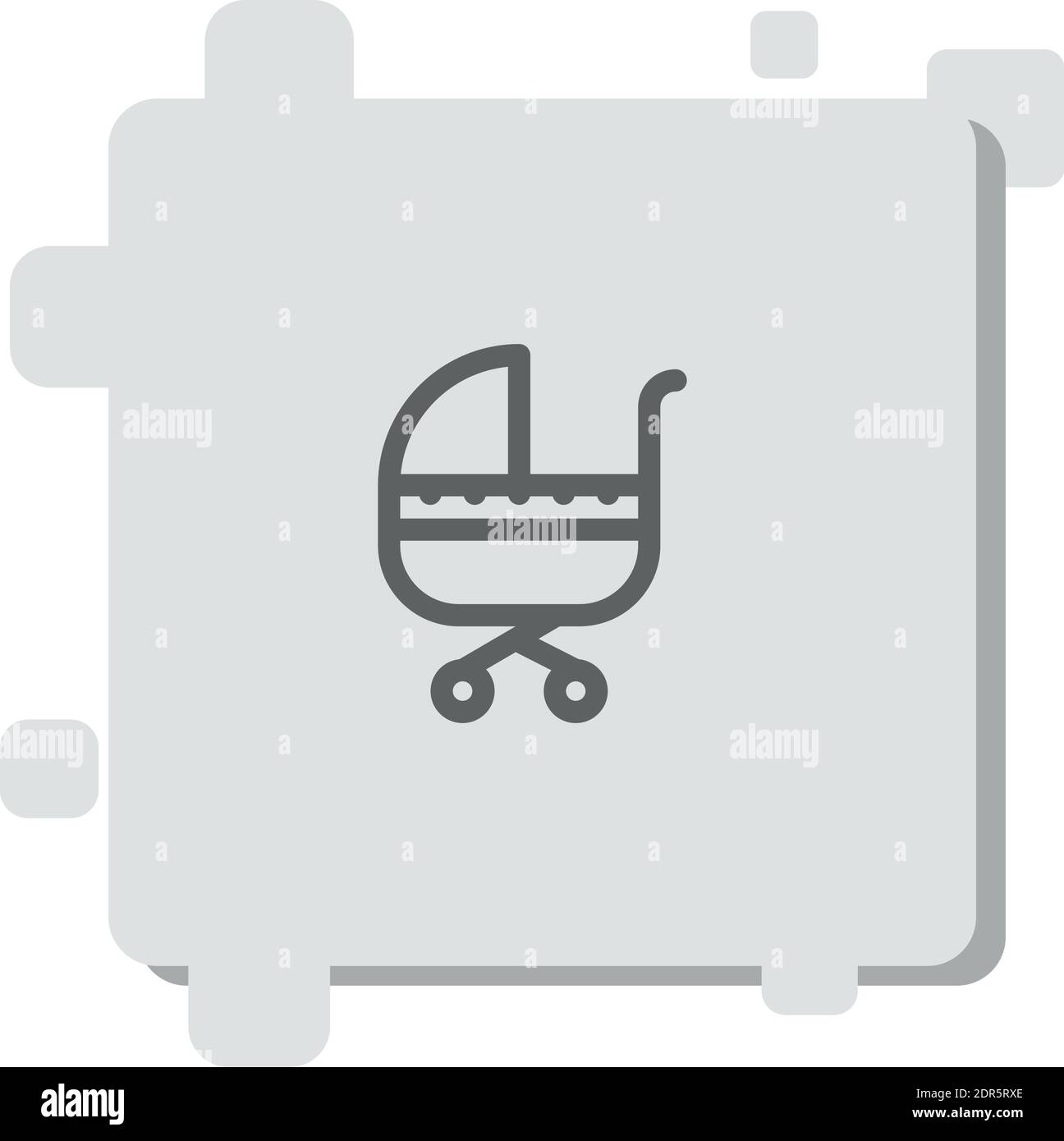 baby stroller vector icon modern simple vector illustration Stock ...