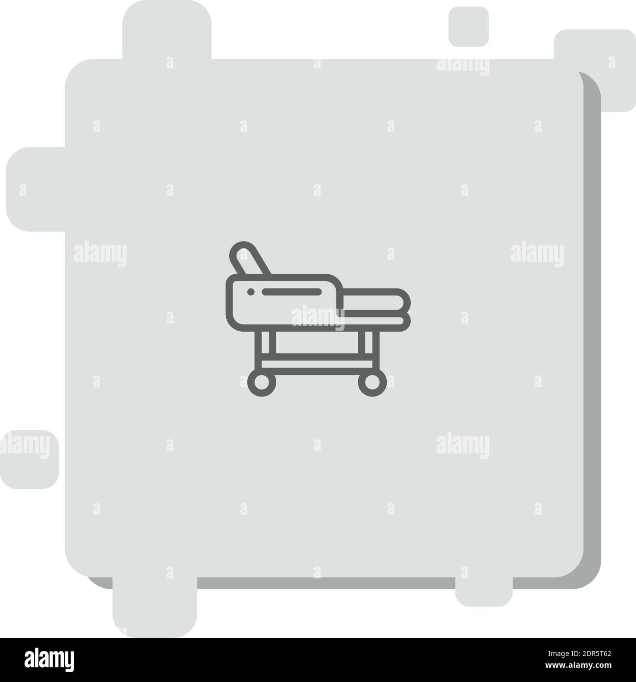 hospital bed vector icon modern simple vector illustration Stock Vector ...