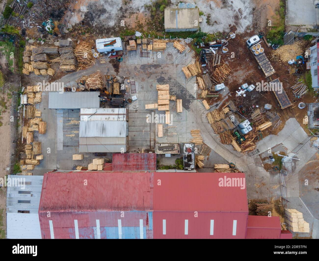 High angle view of timber seen from sky Stock Photo - Alamy